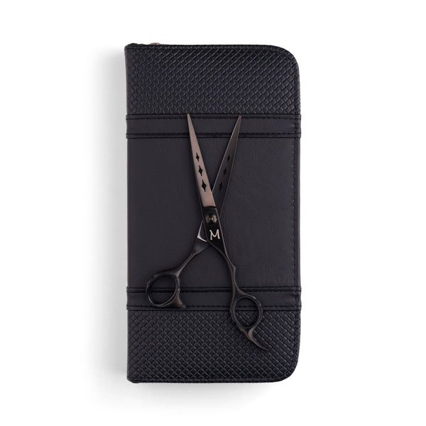Barber Ergo Diamond Matte Black Shears - Scissor Tech USA